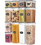 Amazon.com: Large Airtight Food Storage Containers, PRAKI 10PCS BPA ...