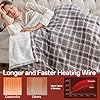 Amazon.com: Heated Blanket Electric Throw, 50X60 Heating Throw with 6 ...