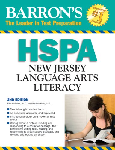 Amazon.com: Barron's HSPA: New Jersey Language Arts Literacy (Barron's ...