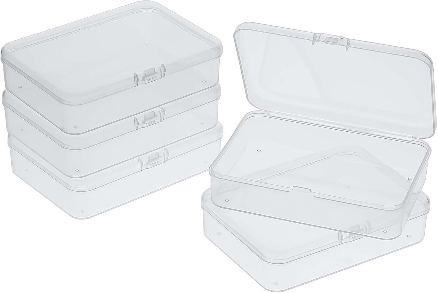 Amazon.com: 5 Pcs Mini Plastic Storage Containers Box with Lid, Small ...