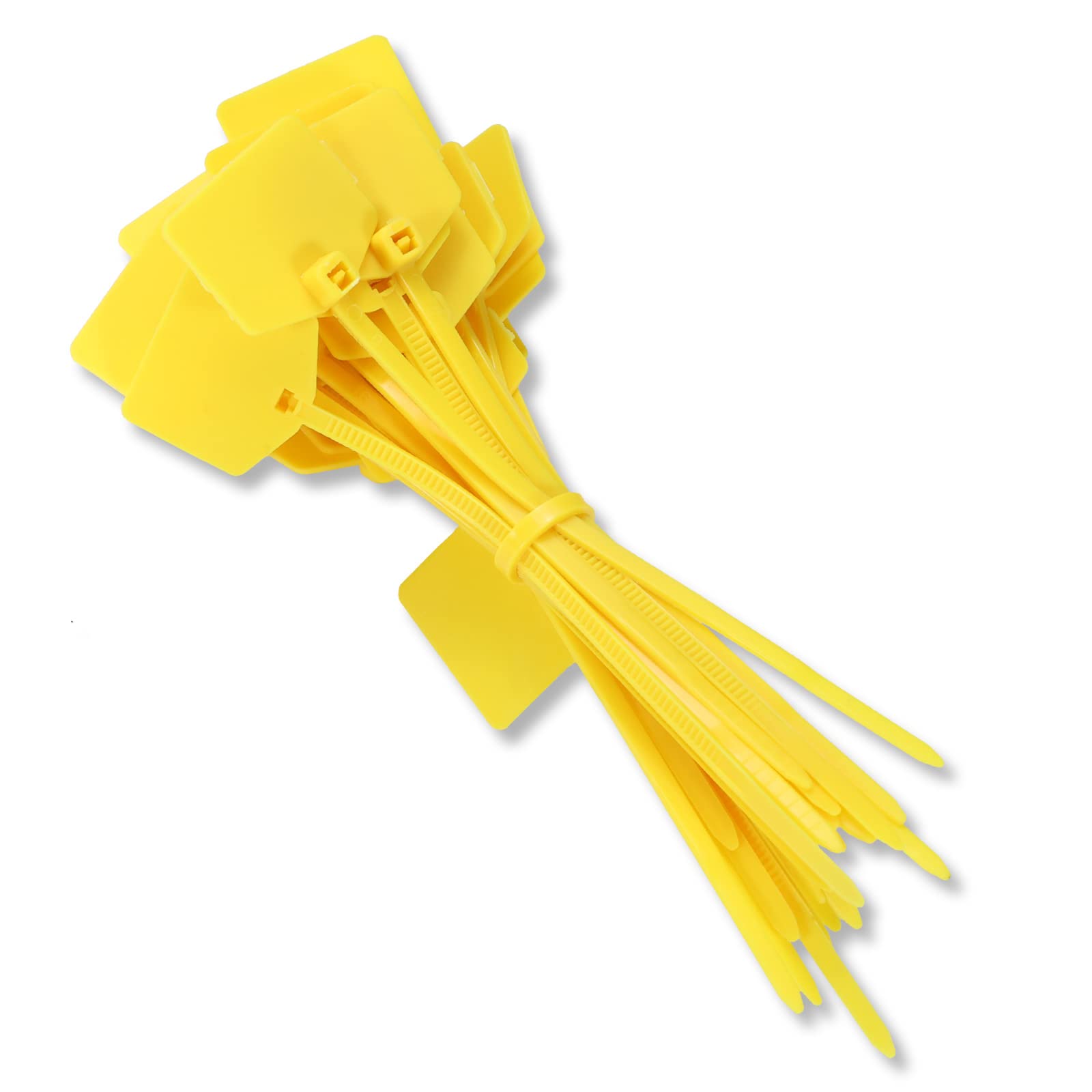 Snapklik.com : 4 In Marker Nylon Cable Ties, Plastic Water Proof Tags ...