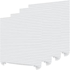 4Pcs Temporary Blinds Cordless for Windows, Self-adhesive Stick On ...