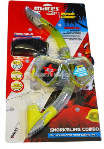 Mares Wahoo Mask and Snorkel Combo - Yellow : Amazon.in: Sports ...