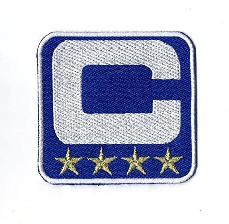 Amazon.com: First Anything Captain C Patch Blue (4 Gold Stars) Football ...