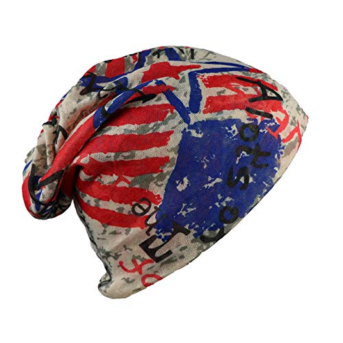 Buy iSWEVEN Baggy Skull Cap Thin Cotton Stretch Beanie Summer Sprort ...