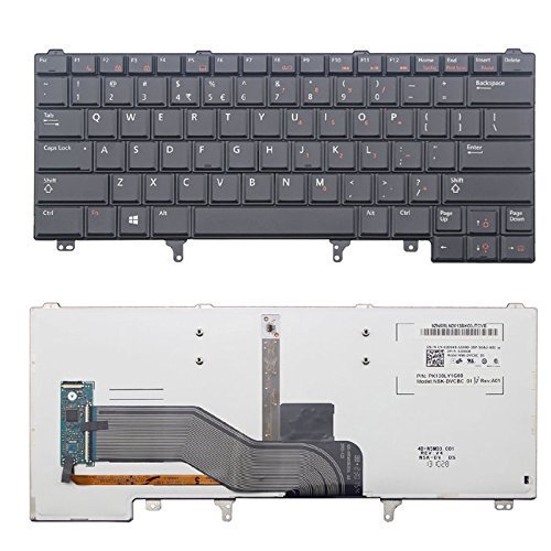 Amazon.com: Replacement Backlit Keyboard No Pointer For Dell Latitude ...