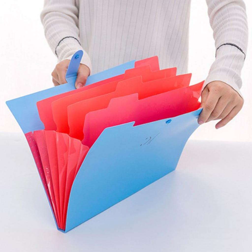 CALANDIS® Smile Face Document Bag A4 Expanding File Folder Wallet Bill ...