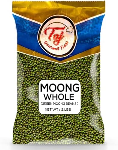 Amazon.com : TAJ Moong Whole 2-Pounds (Sprout Ready) Whole Mung Beans ...
