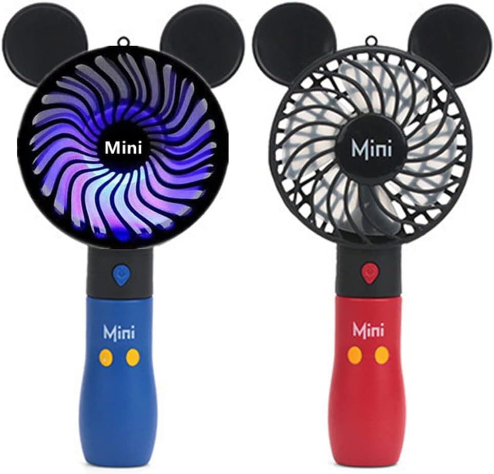 Amazon.com: LACOVIA Cute Mickey Misting Mini Fan, Handheld Portable USB ...