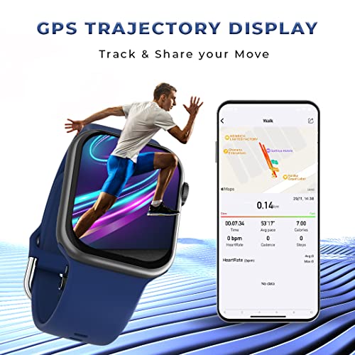 GIZMORE GizFit Plasma Sleek & Stylish Bluetooth Calling Smartwatch 1.9 ...