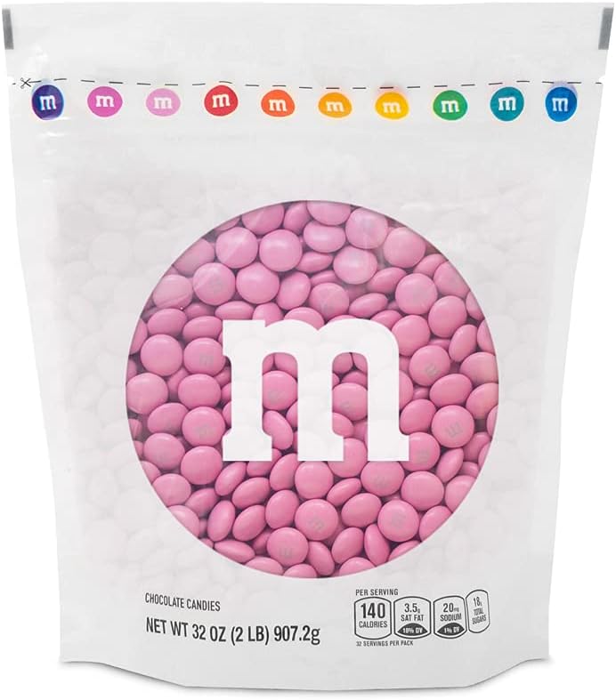 Amazon.com : M&M'S White Chocolate Strawberry Shake Valentines Day ...