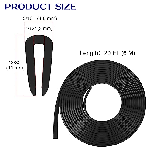 Snapklik.com : Rubber Edge Trim U Channel Edge Trim Sheet Metal Edge Guard Protector, Self ...