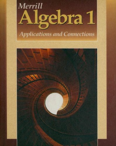 Amazon.com: Merrill Algebra 1: Applications and Connections ...