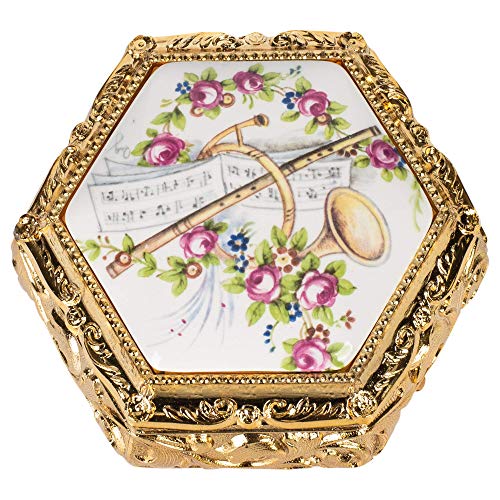 Amazon.com: Splendid Hexagon Music Box/Jewelry Box with detailed ...