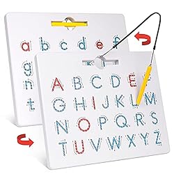 Amazon.com: Gamenote Double Sided Magnetic Letter Board - 2 in 1 ...
