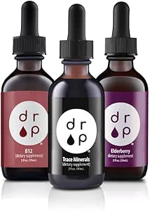 Amazon.com: Drop Supplements Organic Trace Mineral Drops, Elderberry ...