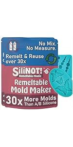 Amazon.com: Remeltable Silicone Mold Making Kit 16oz. - Easier Than ...