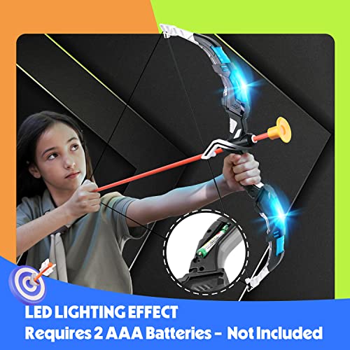 Snapklik.com : BELLOCHIDDO 2 Set Bow And Arrow For Kids 8-12 - LED ...