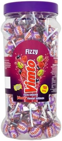 Vimto 100 Fizzy Centered Lollipops 100sgl : Amazon.ca
