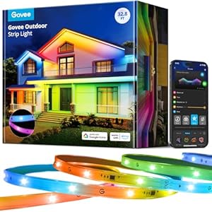 Amazon.com: Govee Outdoor LED Strip Lights, 32.8ft Smart Outdoor Lights ...