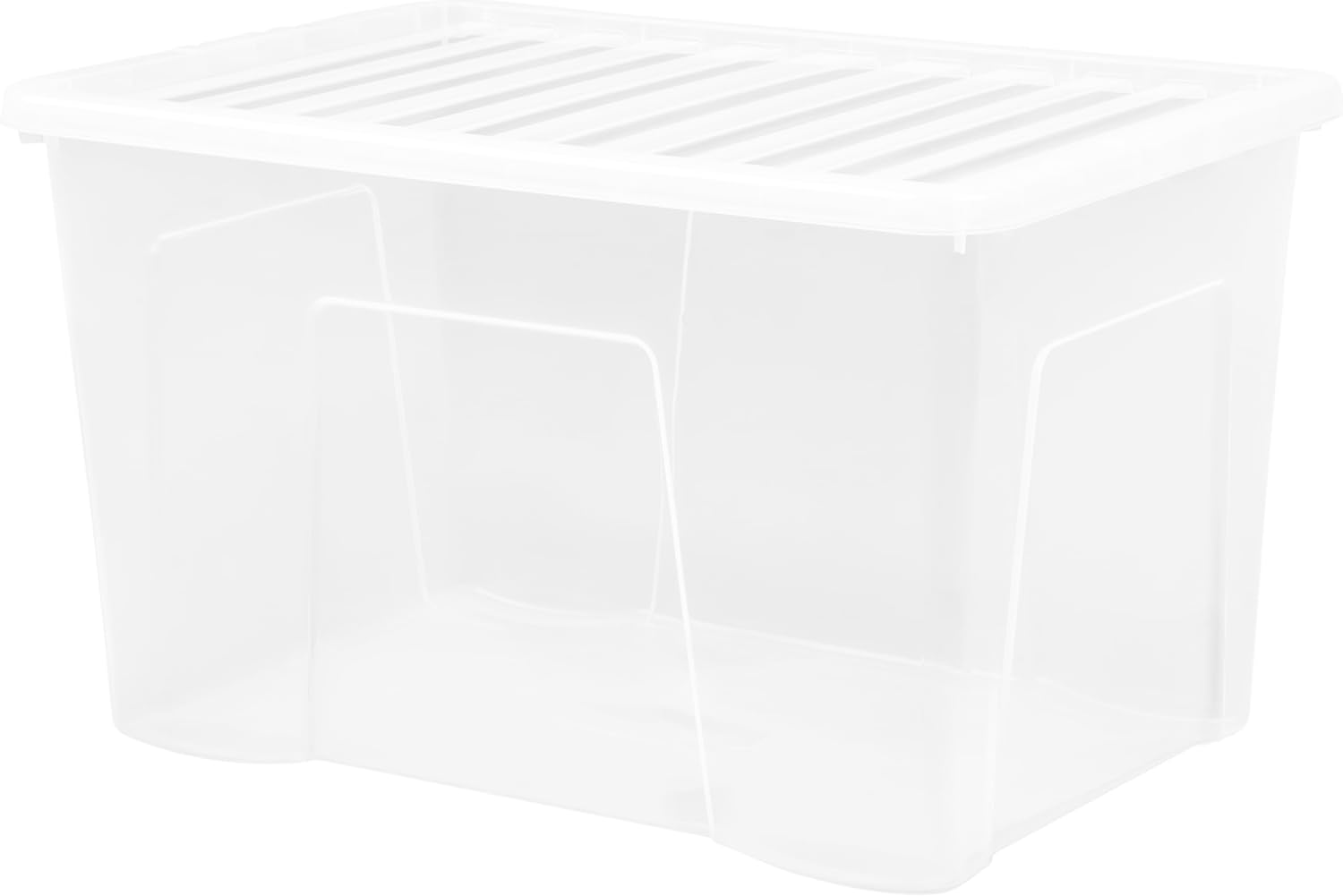 Muddy Hands 102 Litre Extra Large Clear Plastic Storage Box with Lid ...