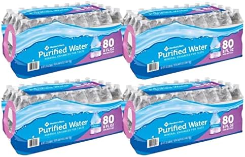 Amazon.com: Purified Water 8 oz. bottle, 80 pk -Small Bottles Of Water ...