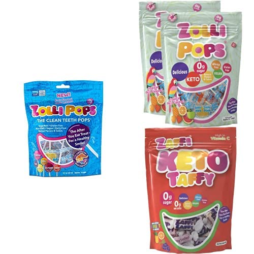 Amazon.com : Zollipops Clean Teeth Candy Lunch Box Bundle 3.1 Oz ...