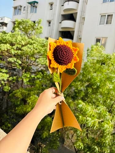 Buy ARZ Collection Crochet Handknitted Rose Flower for Home Decor ...