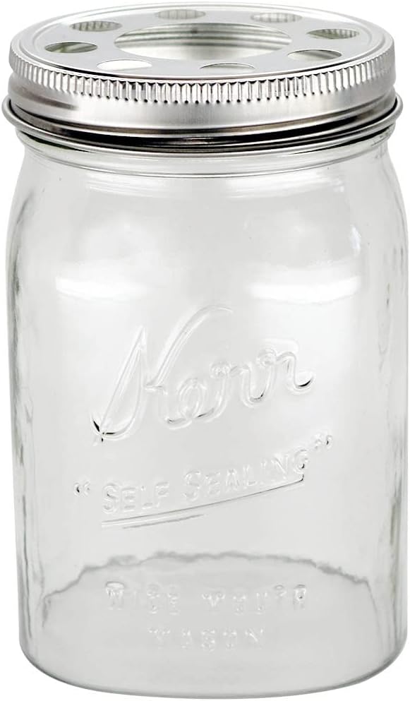 Open Bottom Mason Jar Glass Shade with 1-5/8-Inch Fitter Opening ...