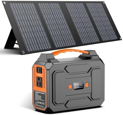 Amazon.com: Solar Powered Generator 200W Peak/100W Rated, Portable ...
