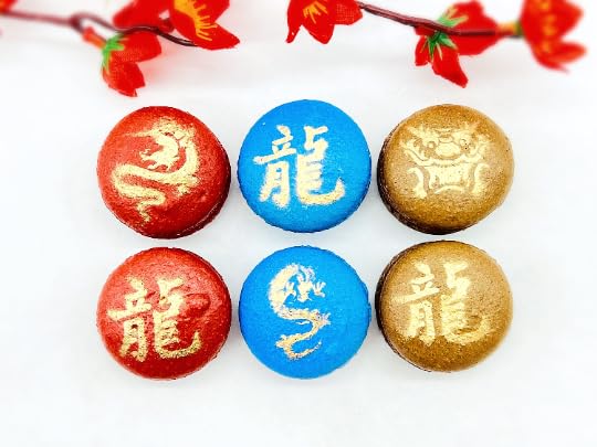 Amazon.com : Year of The Dragon | Assorted French Macaron decorated ...