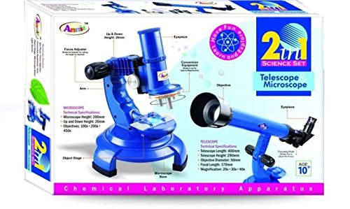 Buy Lotus Annie 2 in 1 Science Set (Telescope & Microscope) (Multicolor ...