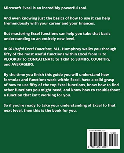 50 Useful Excel Functions (Excel Essentials) - BookMall