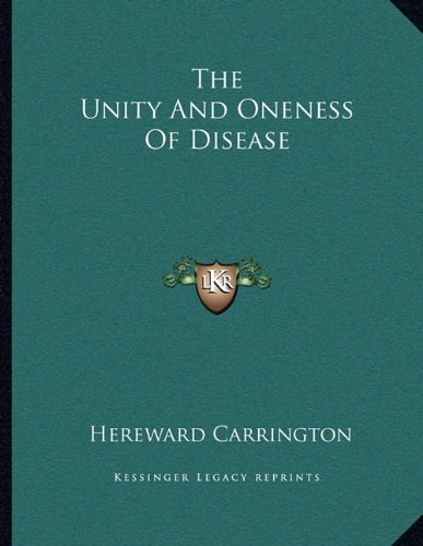 Unity and Oneness of Disease : Amazon.in: Books