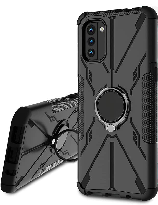 ELICA Rugged Armour TPU Military Ring Kickstand Grade Back Cover Case ...