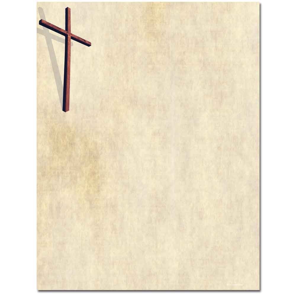 Amazon.com : Wooden Cross Letterhead Laser & Inkjet Printer Paper, 25 ...