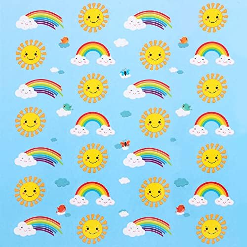 Amazon.com: 100 Pack Rainbow Stickers, Rainbow Party Favors, Birthday ...
