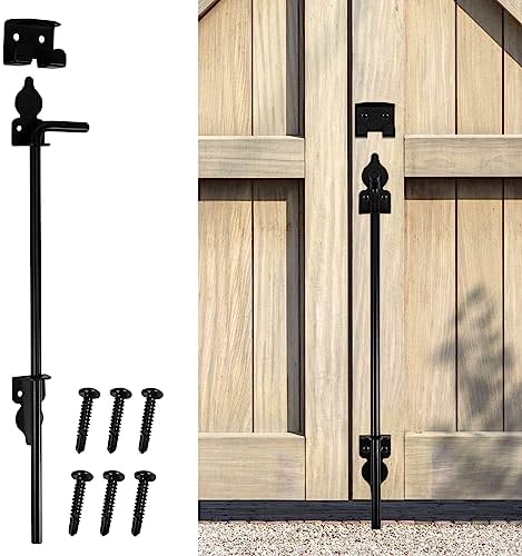 Cane Gate Drop Bolt Rod Kit 18inch Heavy Duty Iron Gate Ground Latch ...