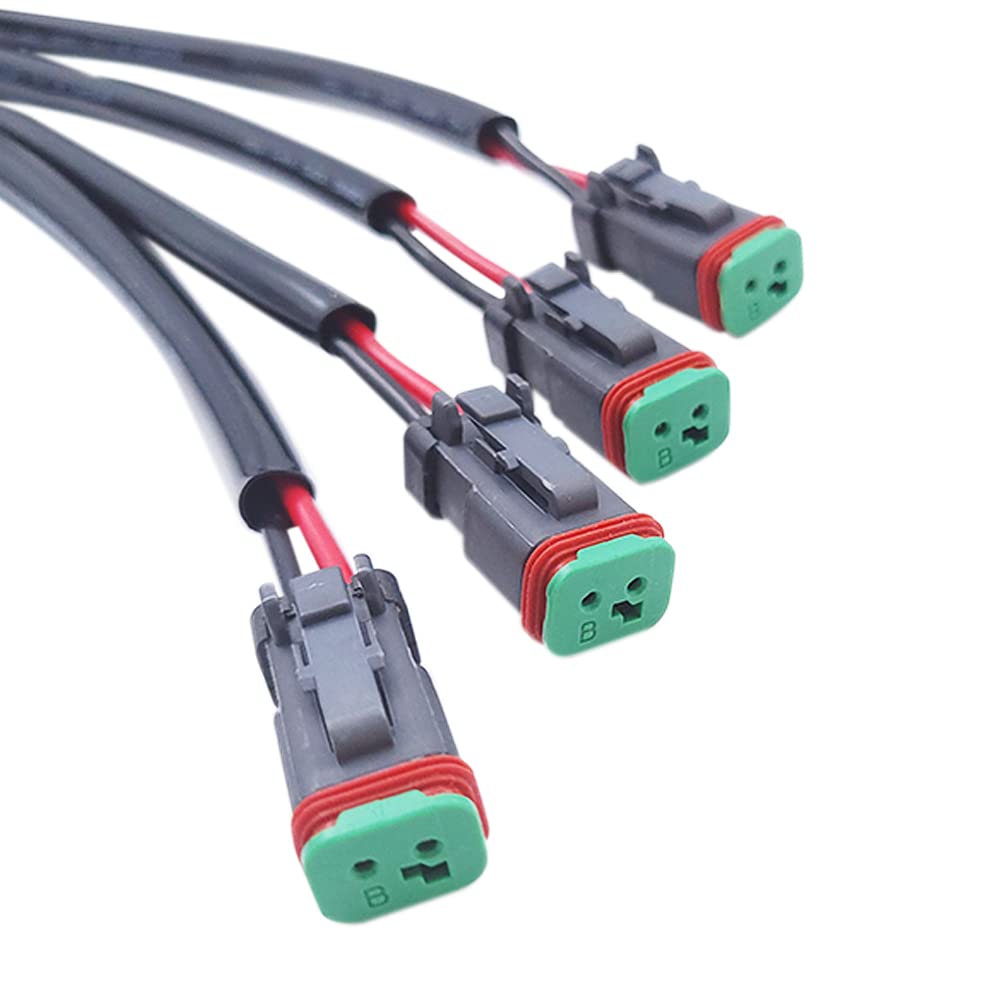 Fog Light Retrofit Kit 4-in-1 Deutsch DT Wiring Harness - Y Shape 2 Pin ...