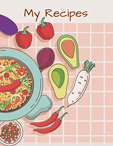 Amazon.com: My Recipes: Blank Recipe Book & Journal For Individual ...