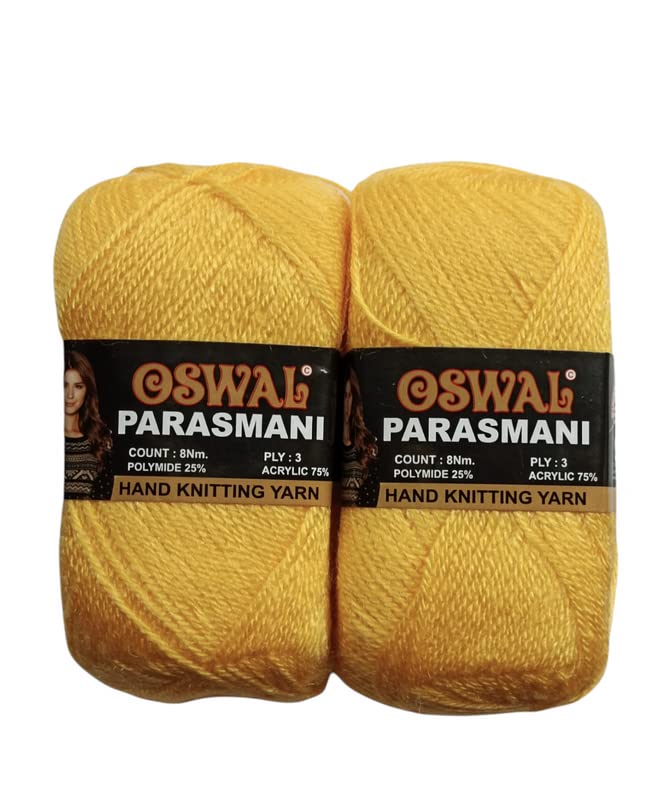 Oswal parasmani Wool Hand Knitting Soft Fingering Crochet Hook Colour ...