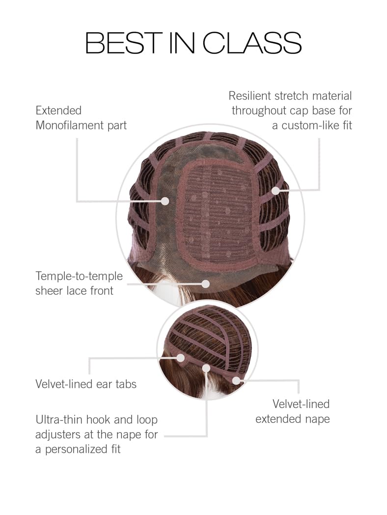 Gabor Hairuwear, gorra promedio, GF56-1001 Arctic White – Peluca de ...