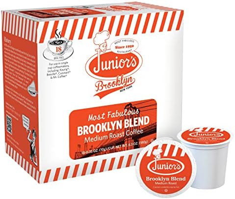 Amazon.com: Junior's Most Fabulous Single Serve Coffee (Brooklyn Blend ...