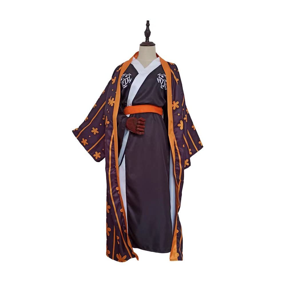 Dualy One Piece Kimono Long Robe Outfit Japanese Classic Anime ...
