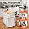 VEVOR Versatile Kitchen Island Cart with Solid Wood Top