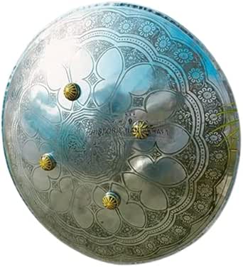 Amazon.com: HISTORIC HANDICRAFT Medieval Round Steel Shield Knight ...