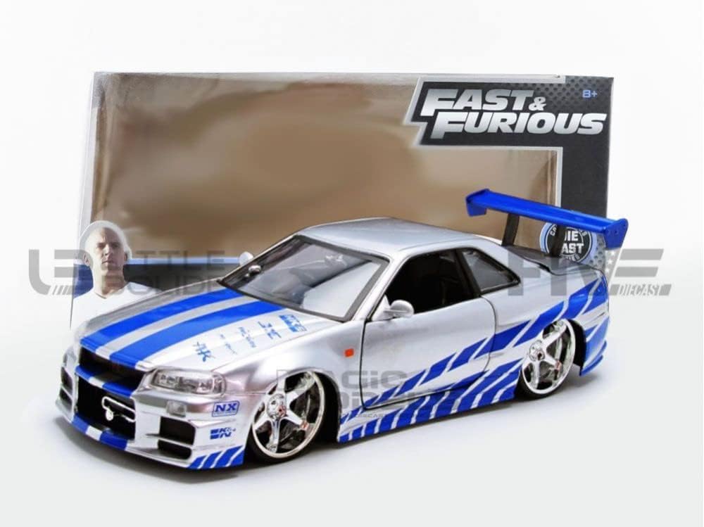 Amazon.com: Jada Toys – 97158 – Nissan Skyline GTR R34 – Fast and ...