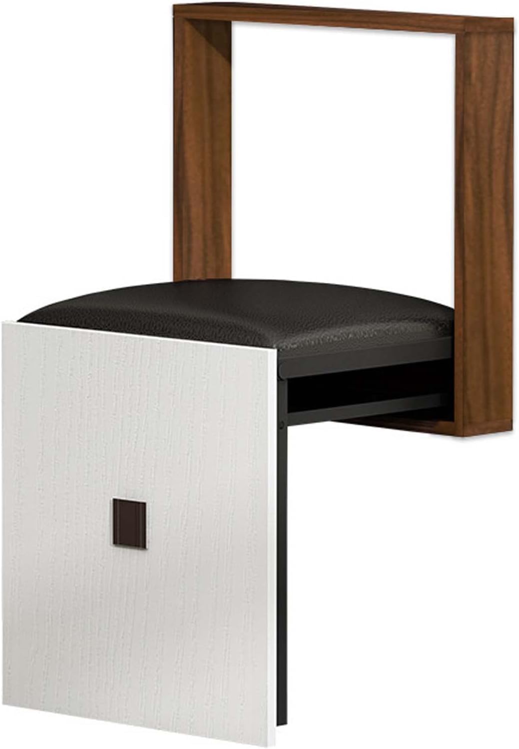 UIILO Foldable Wall Stool Wall Mounted 7 cm Ultra Thin Folding Chair ...