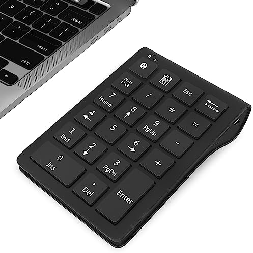 Amazon.com: Foloda Bluetooth Numeric Keypad: 22 Keys Wired Wireless Number Pad, Rechargable ...