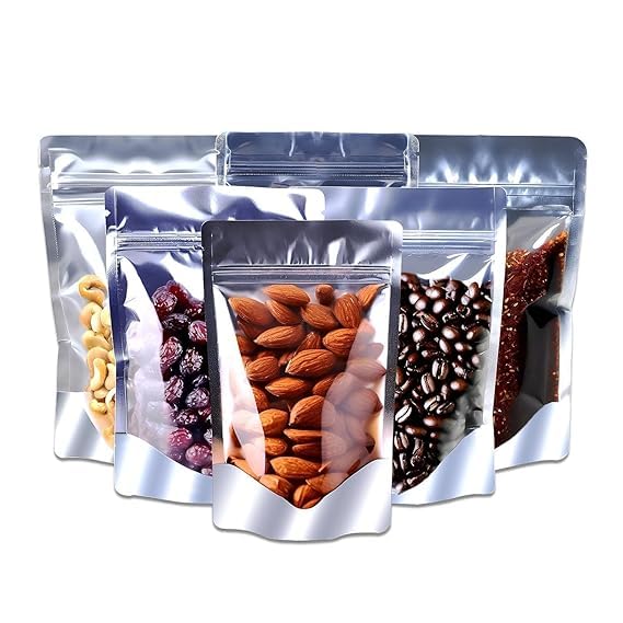 Buy Sprinlock 100 Pcs Reusable Stand Up Ziplock Food Storage Pouch ...